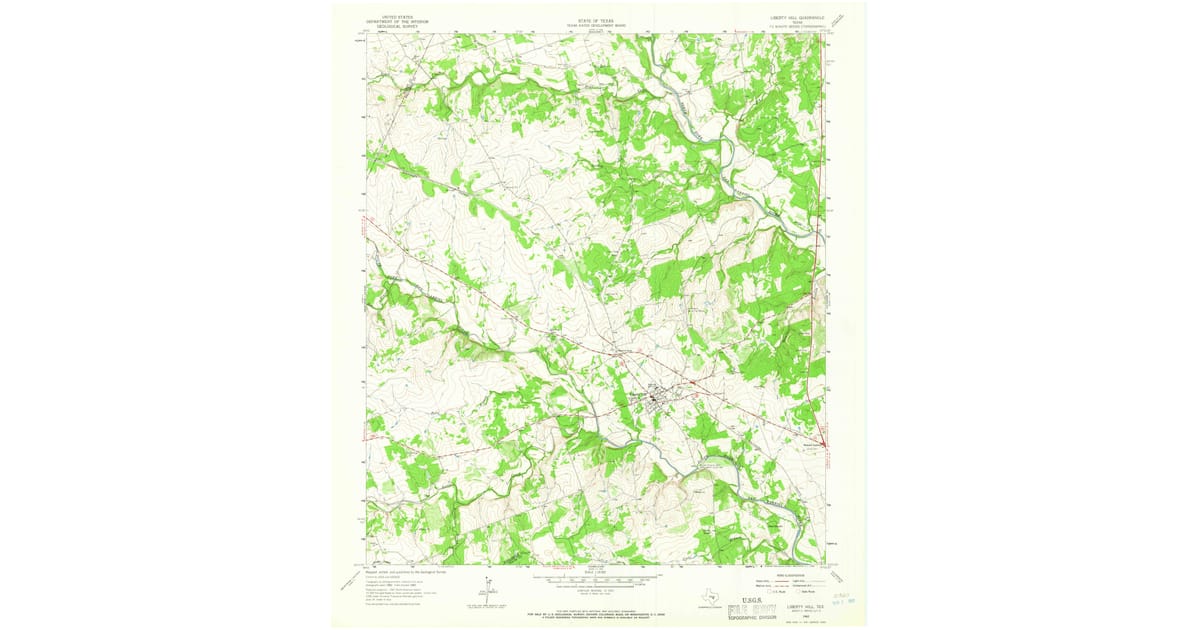 1960s Maps of Burnet County, TX | Pastmaps