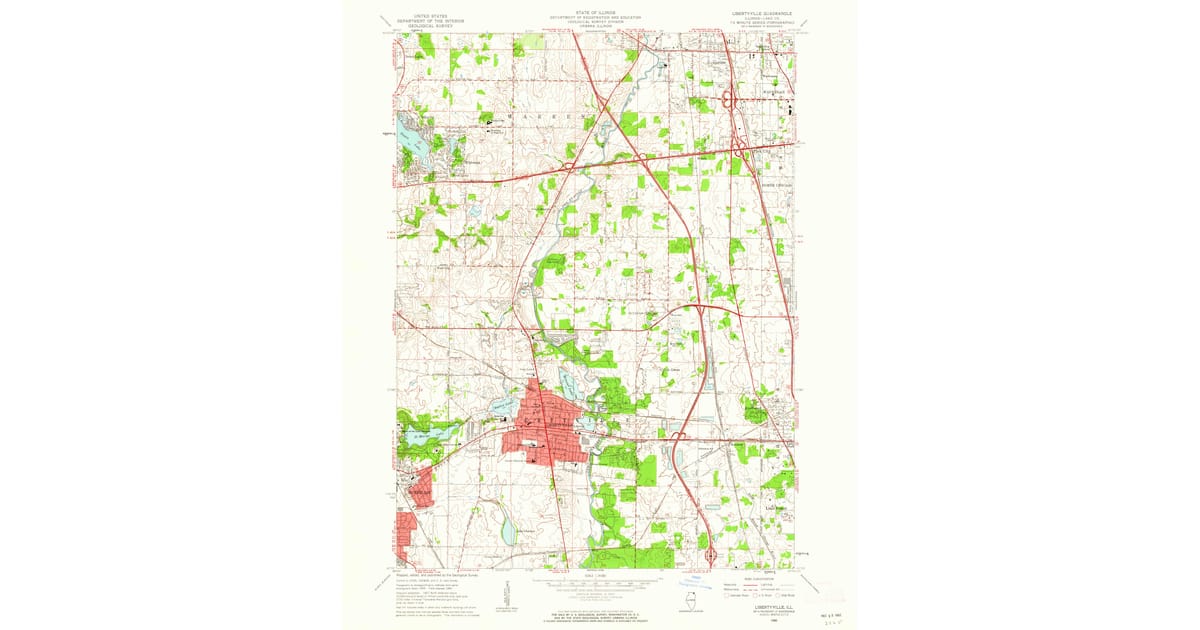 1960s Maps of Lake Bluff, IL | Pastmaps