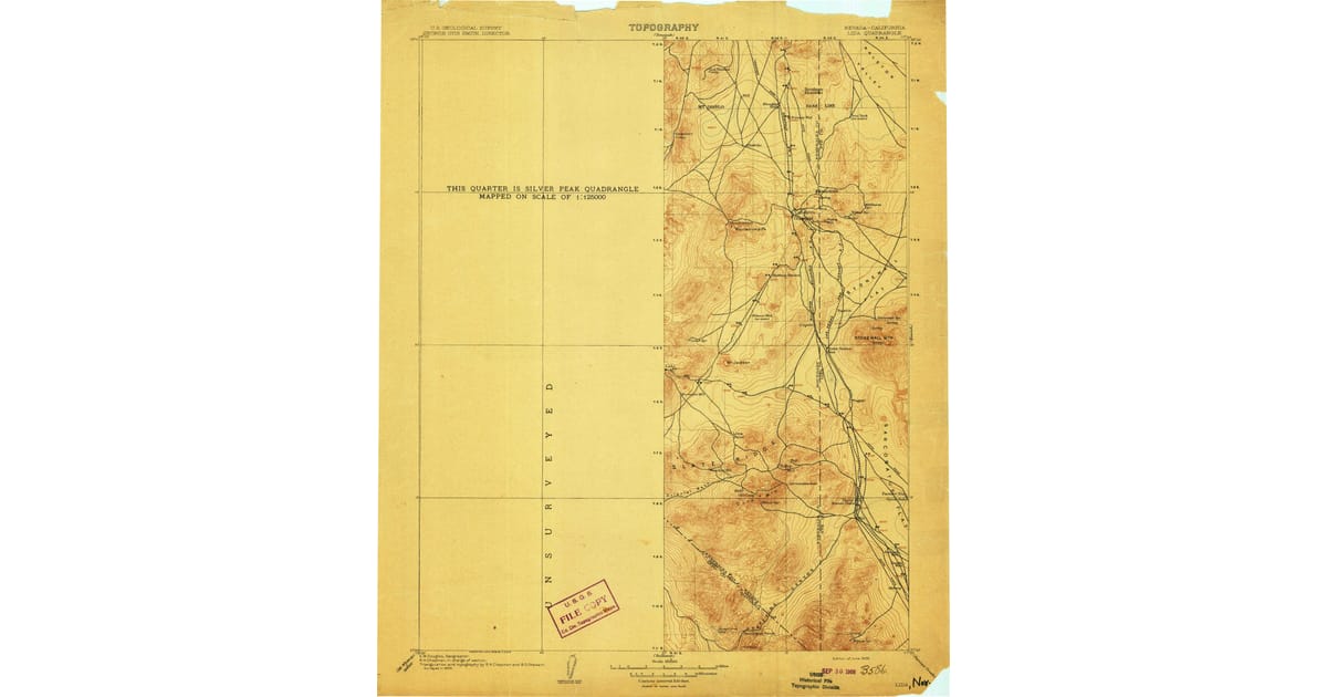 Old Maps of Goldfield, NV | Pastmaps
