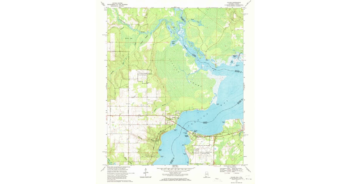 1970s Maps of Baldwin County, AL | Pastmaps