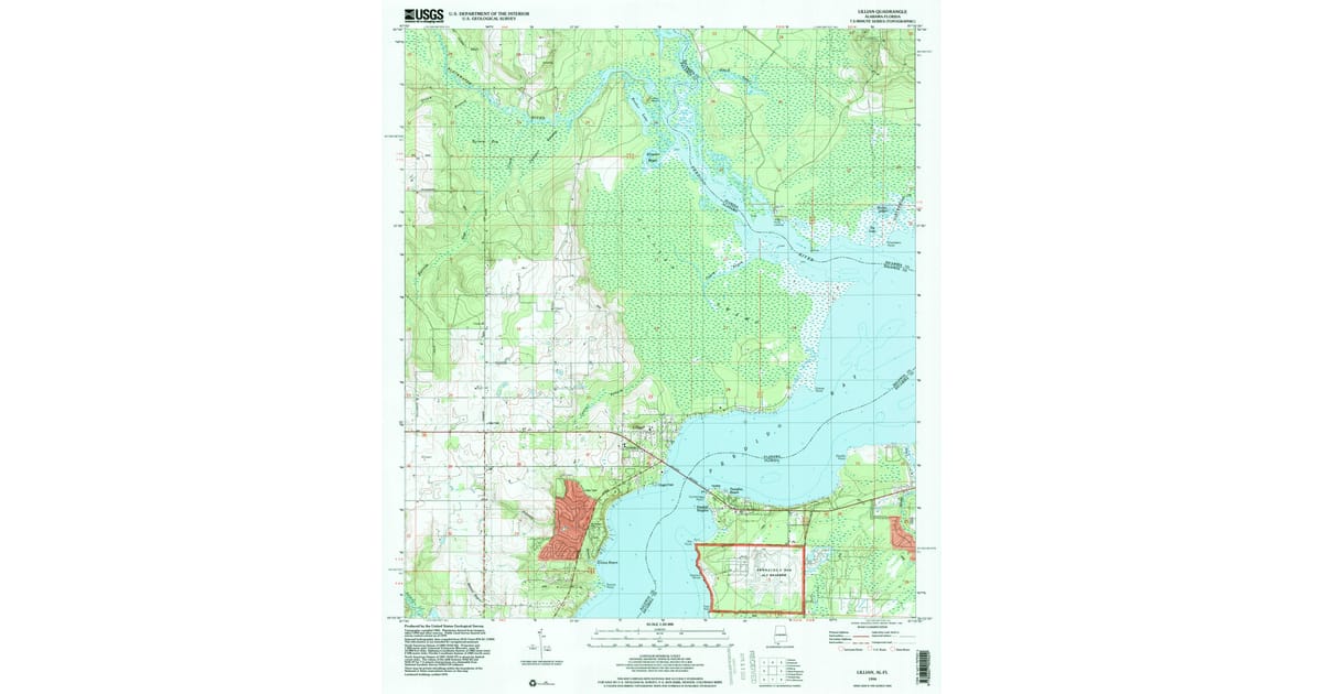 1994 Map of Lillian, AL — High-Res | Pastmaps