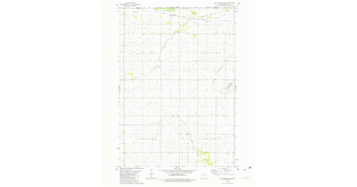 1981 Map of Lime Springs NW, Howard County, IA — High-Res | Pastmaps