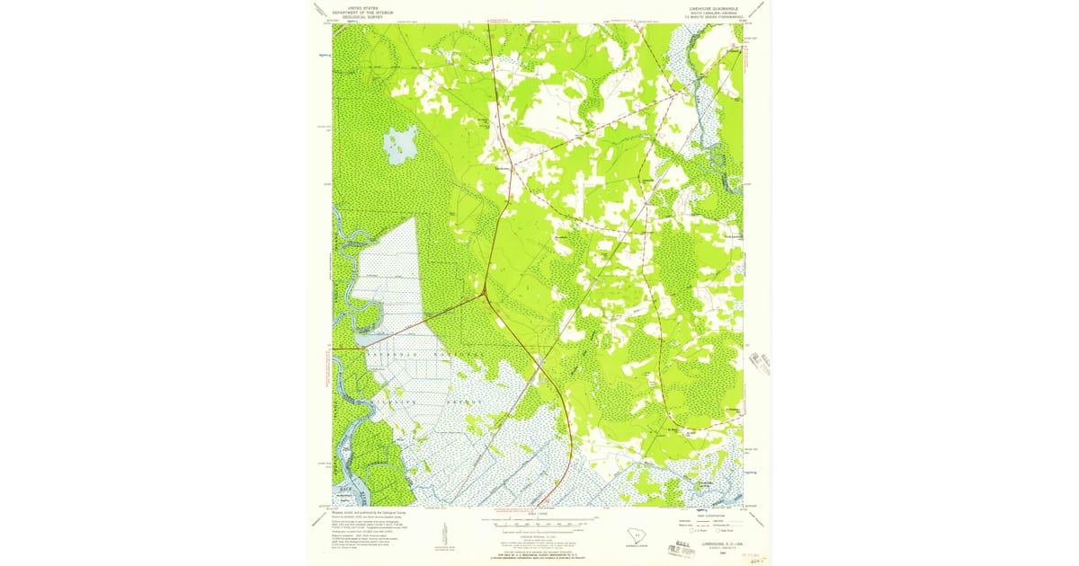 1950s Maps of Levy, SC | Pastmaps