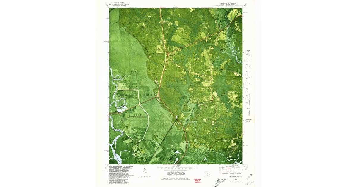 1980s Maps of Bluffton, SC | Pastmaps