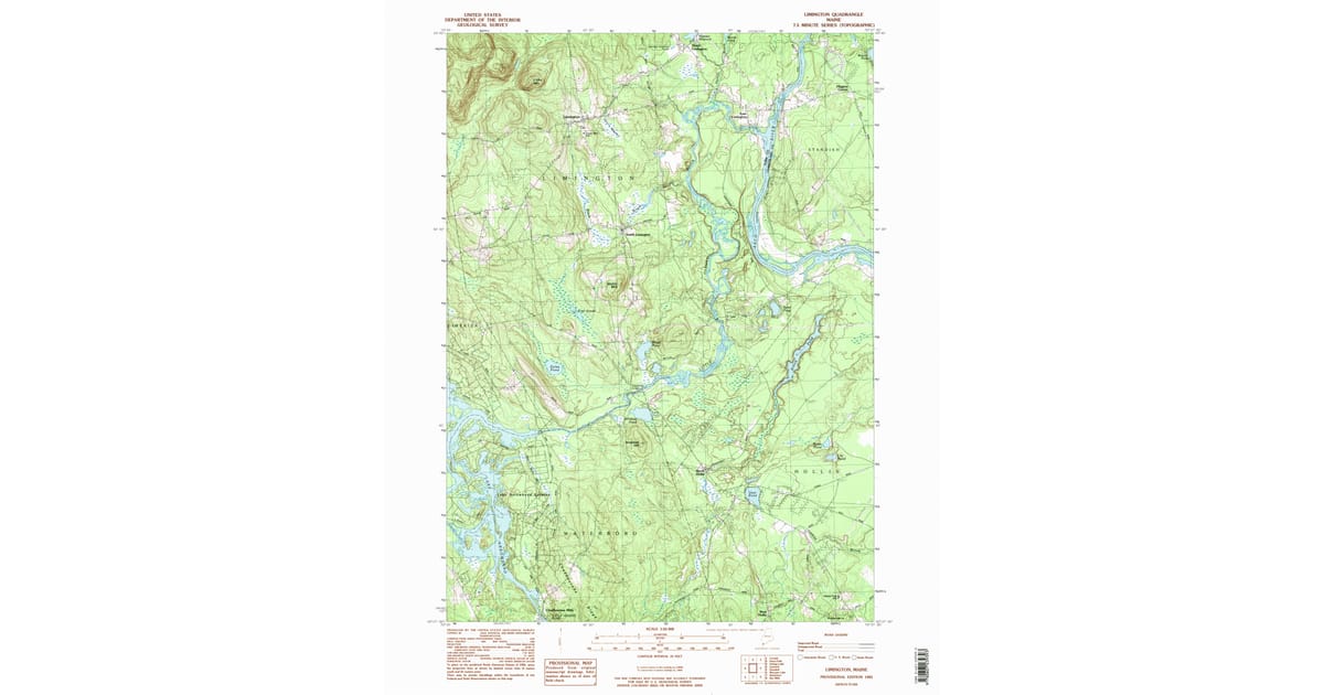 1983 Map of Limington, York County, ME — High-Res | Pastmaps