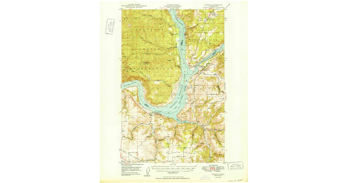 1950s Maps of Washington | Pastmaps