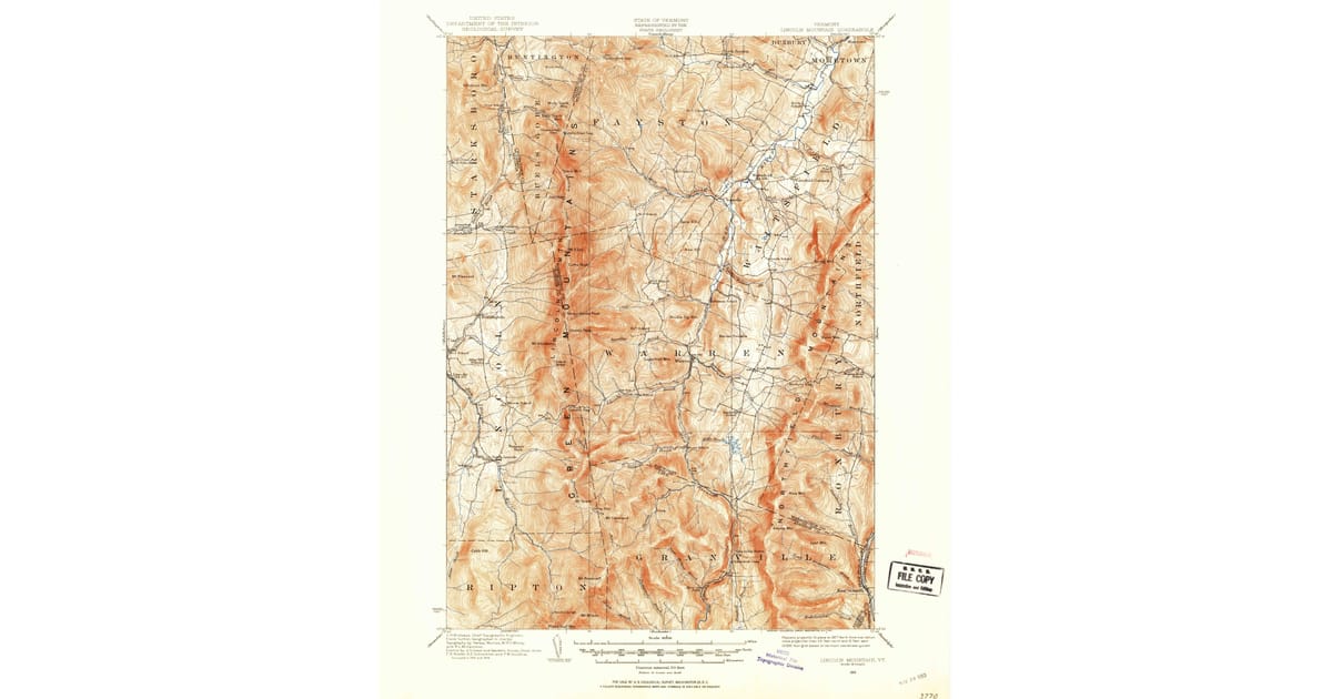 Old Maps of Washington County, VT | Pastmaps