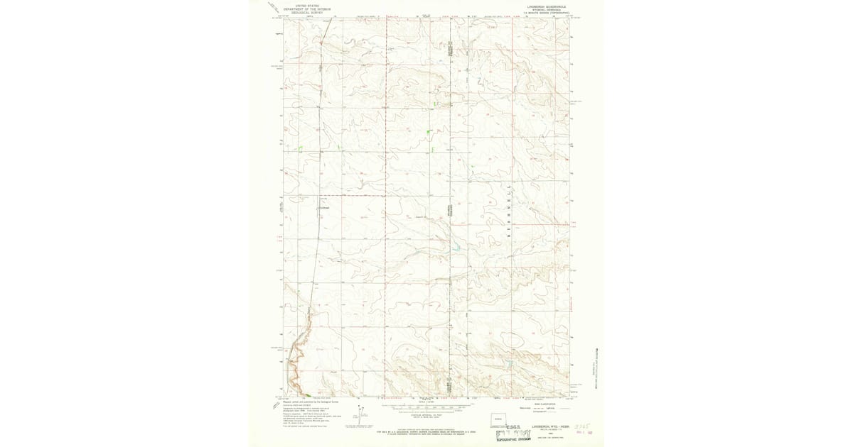 1963 Map of Lindbergh, Laramie County, WY — High-Res | Pastmaps