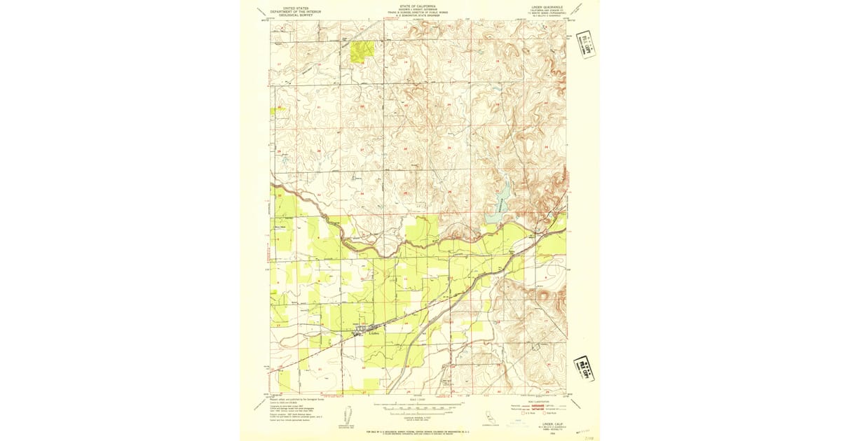 1953 Map of Linden, CA — High-Res | Pastmaps