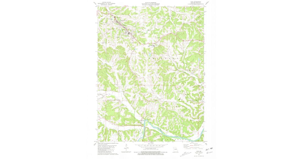 1981 Map of Linn, MO — High-Res | Pastmaps
