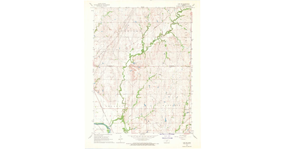 1960s Maps of Garfield Center, KS | Pastmaps