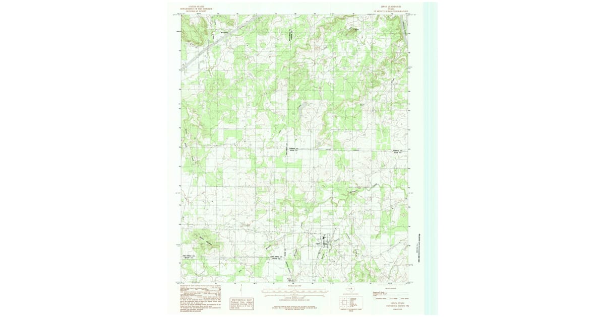 1984 Map of Lipan, TX — High-Res | Pastmaps