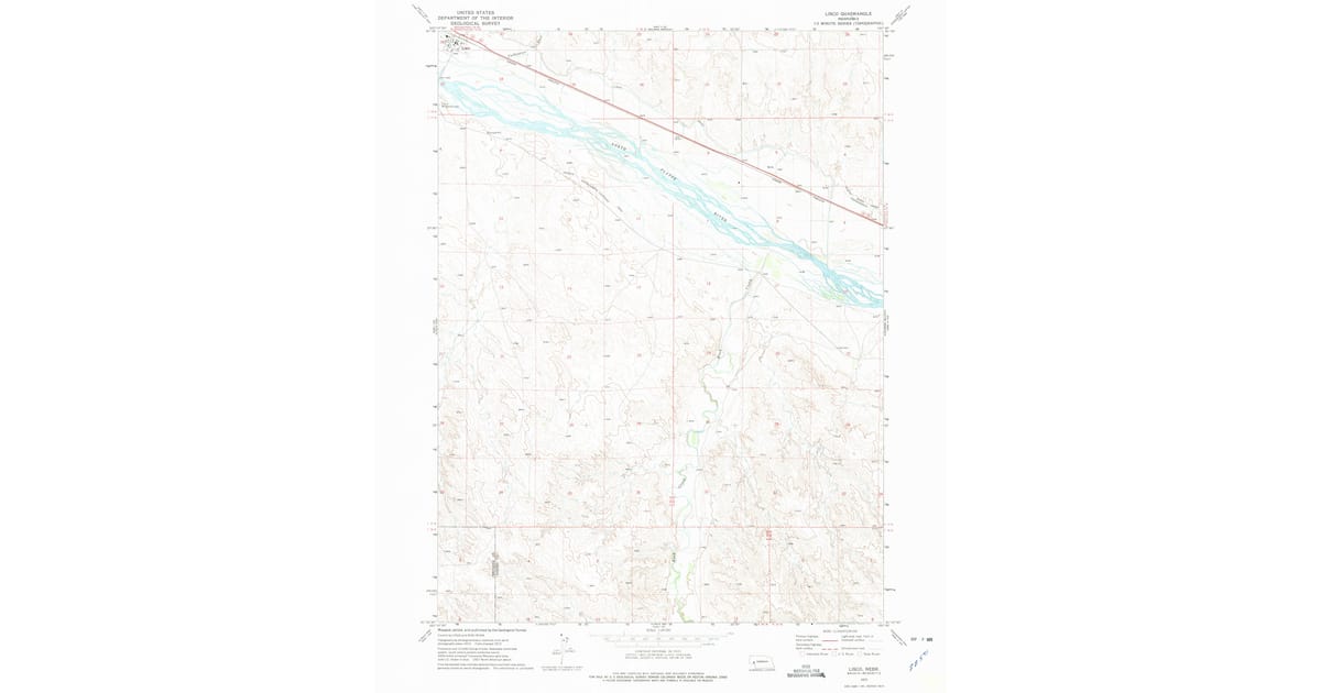 1972 Map of Lisco, NE — High-Res | Pastmaps