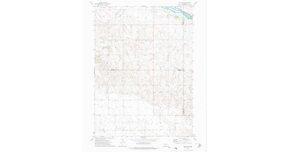1972 Map of Lisco NW, Morrill County, NE — High-Res | Pastmaps