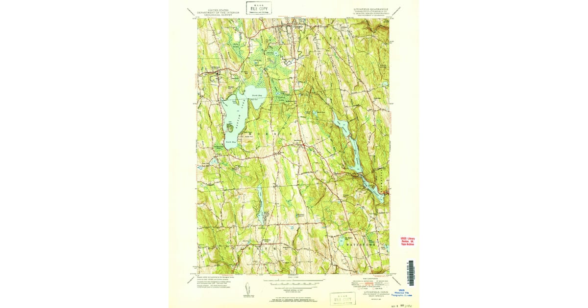 1950s Maps of Thomaston, CT | Pastmaps