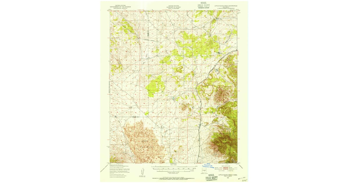 Old Maps of Cooper, NM | Pastmaps