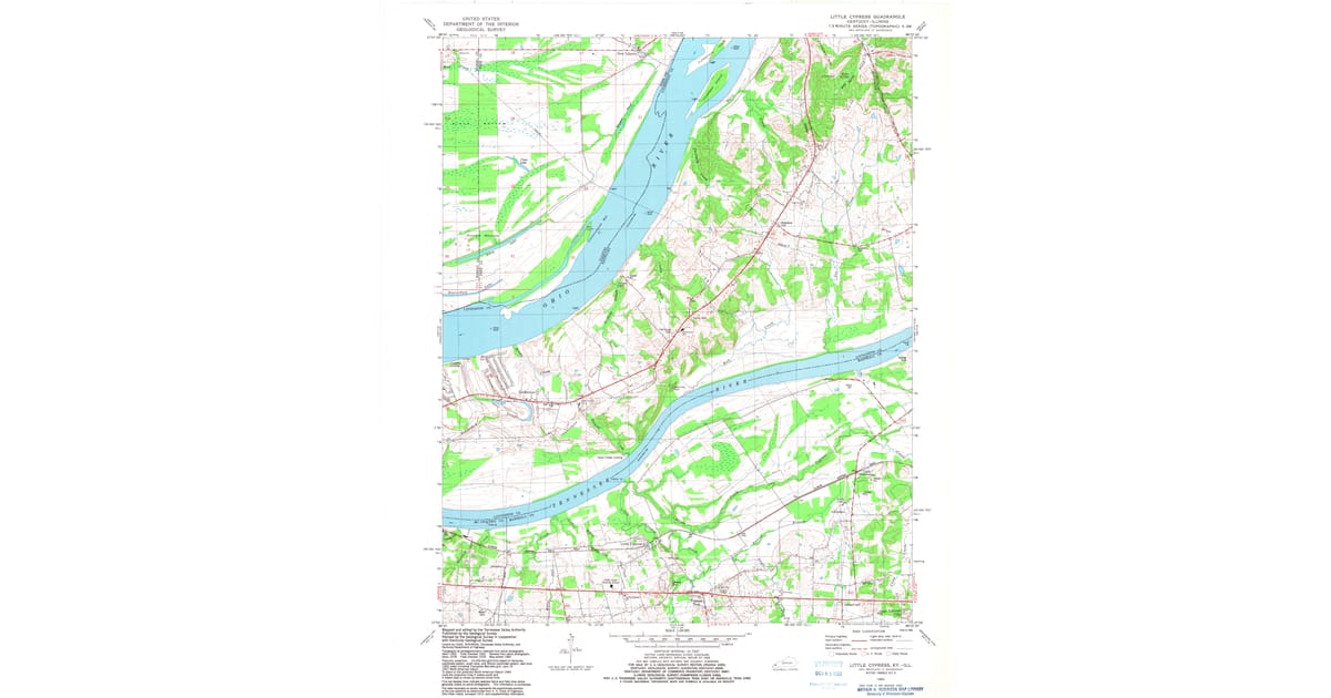 1982 Map of Little Cypress, Livingston County, KY — High-Res | Pastmaps