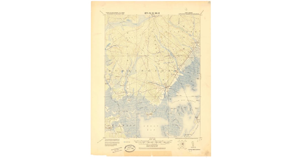 1900s (20th Century) Maps of Higbeeville, Galloway Township | Pastmaps