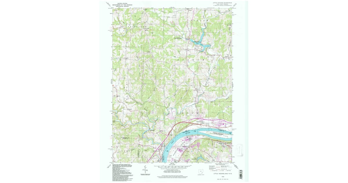 1990s Maps of Belpre, OH | Pastmaps