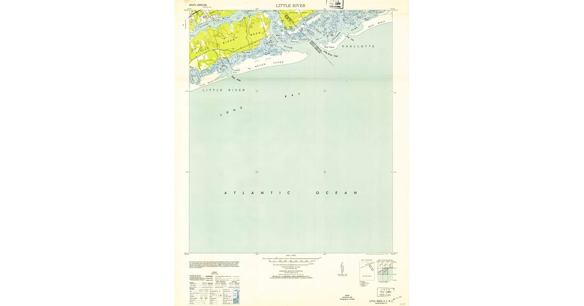 1950s Maps of Little River, SC | Pastmaps