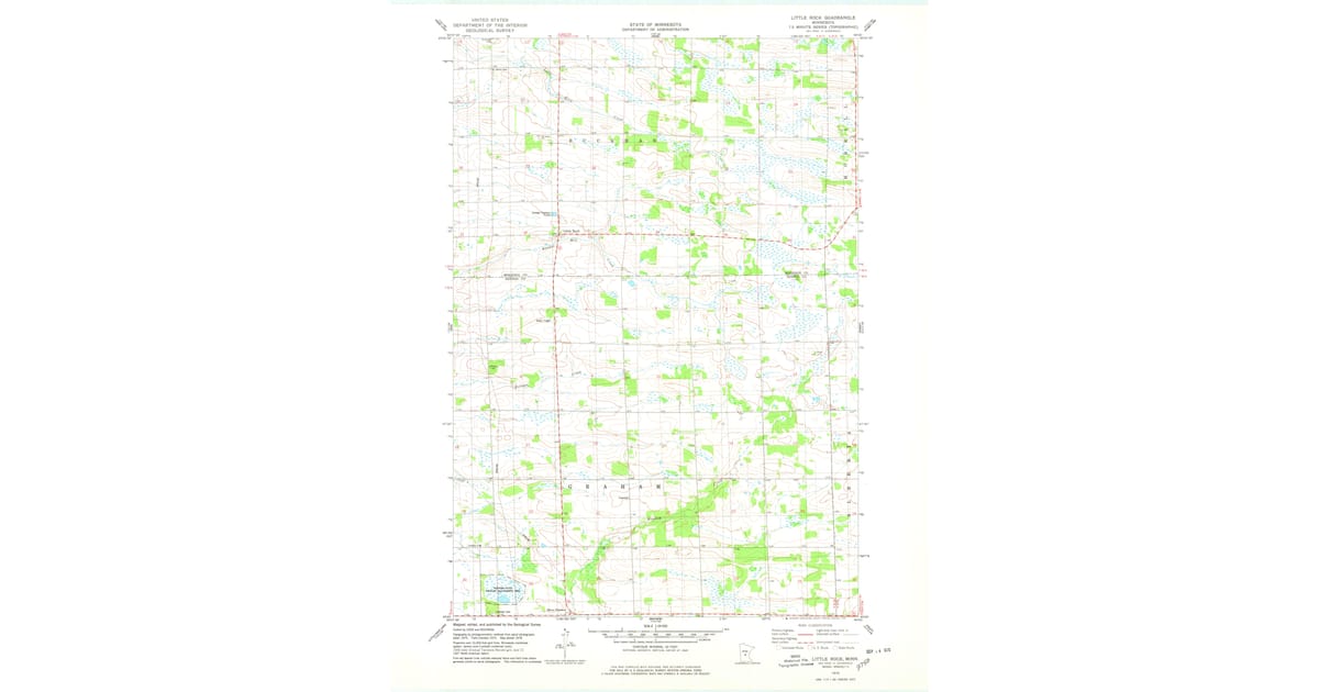 1978 Map of Little Rock, Benton County, MN — High-Res | Pastmaps