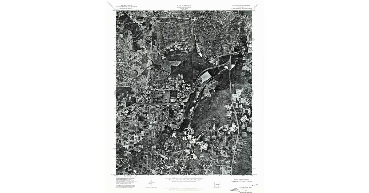 1975 Map of Little Rock, AR — High-Res | Pastmaps