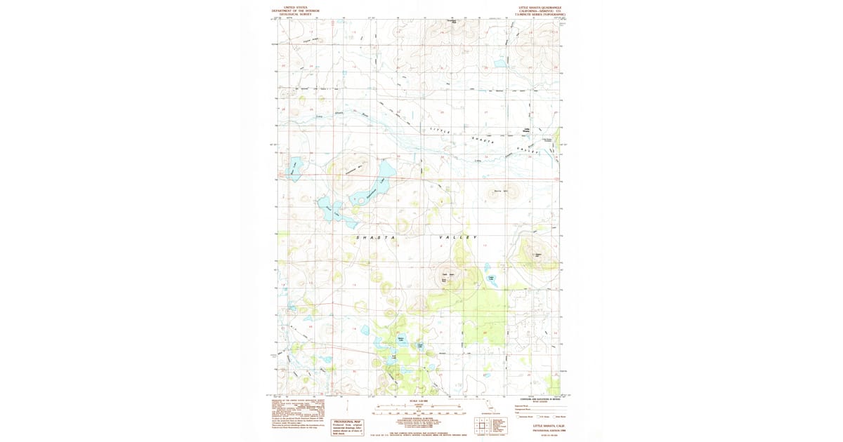 1984 Map of Little Shasta, Siskiyou County, CA — High-Res | Pastmaps
