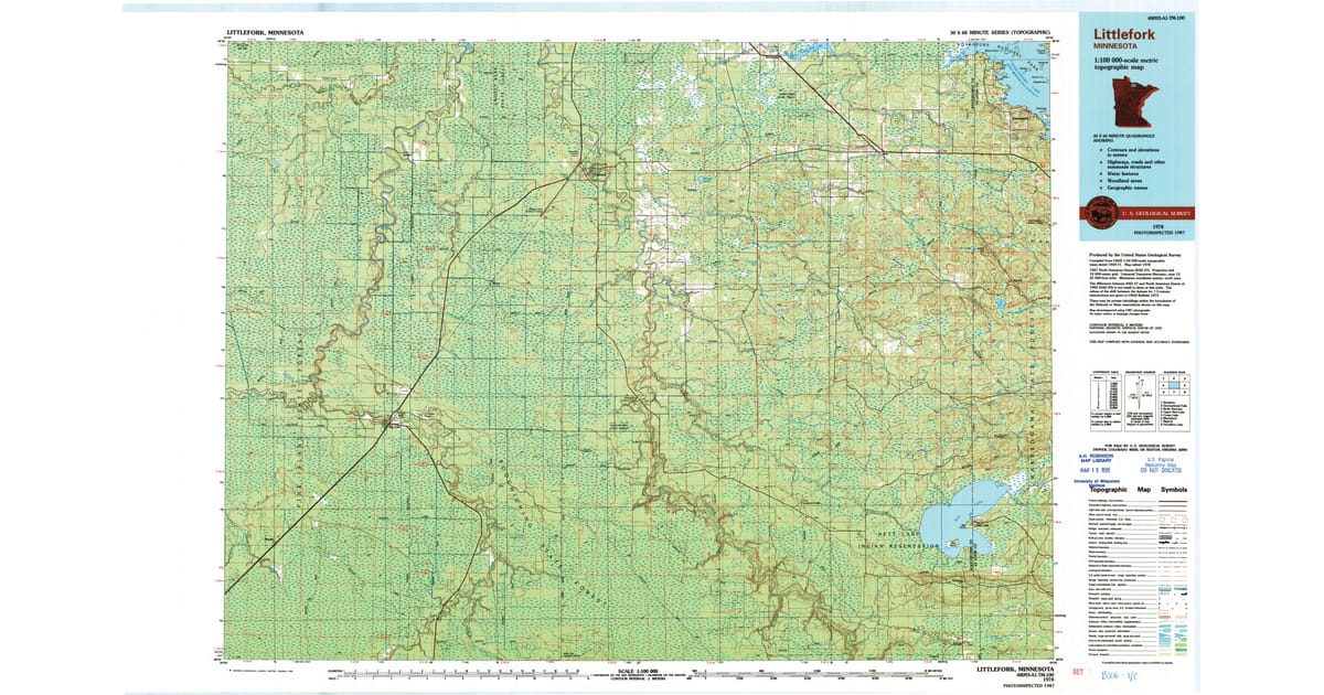 1978 Map of Littlefork, MN — High-Res | Pastmaps