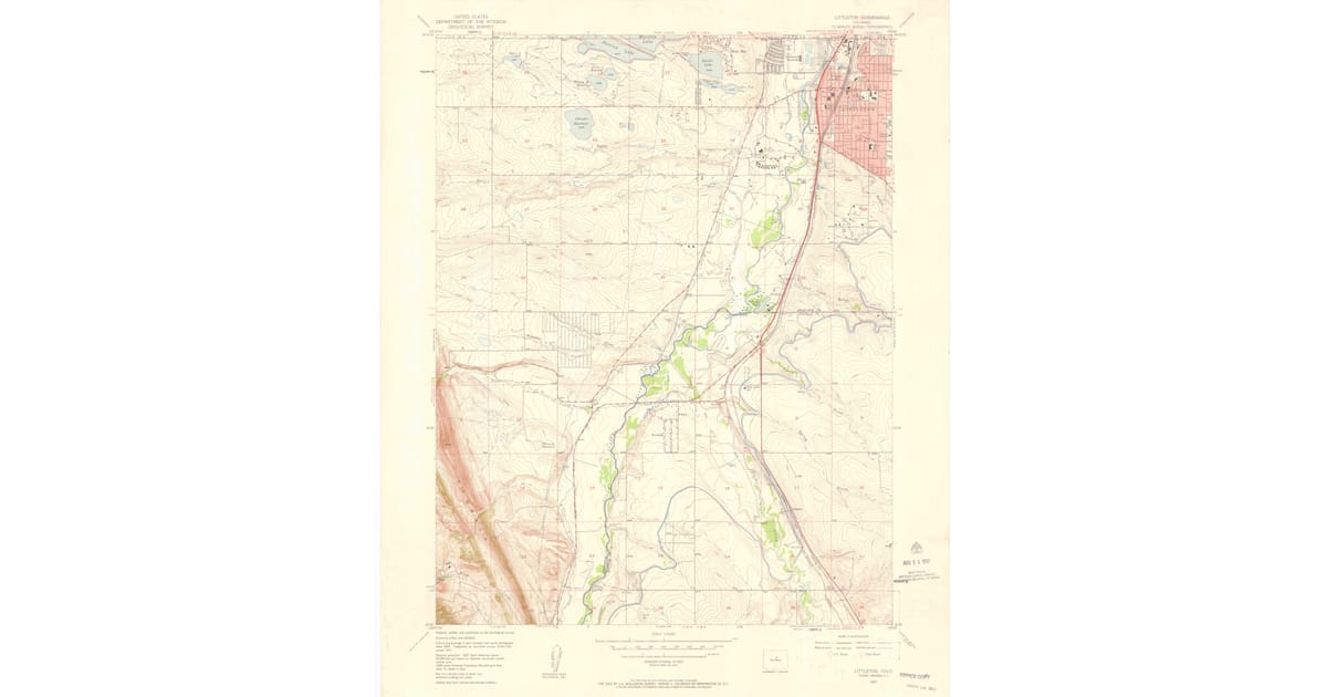 1957 Map of Littleton, CO — High-Res | Pastmaps