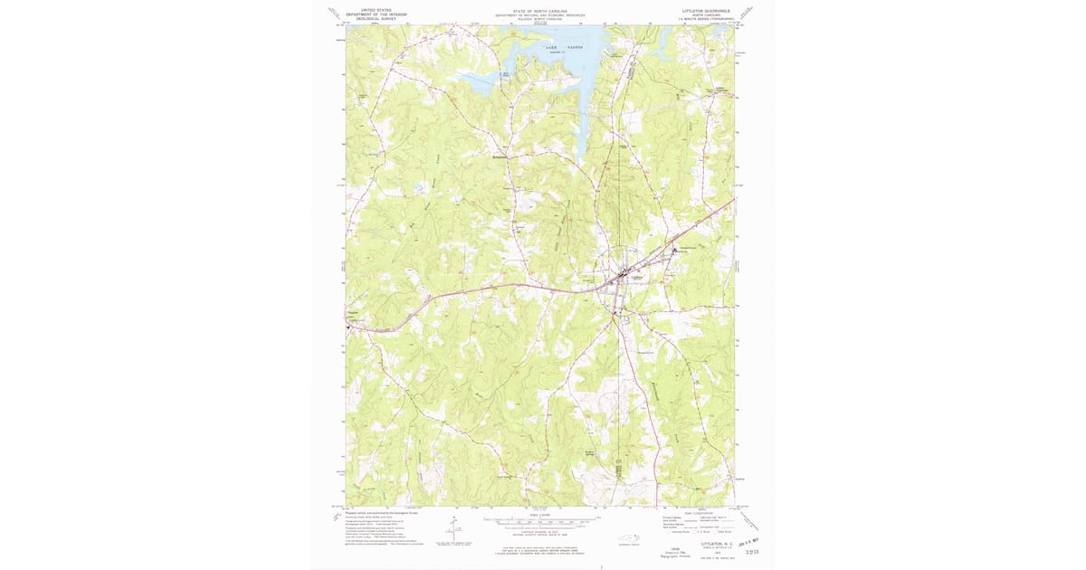 1970s Maps of Littleton, NC | Pastmaps
