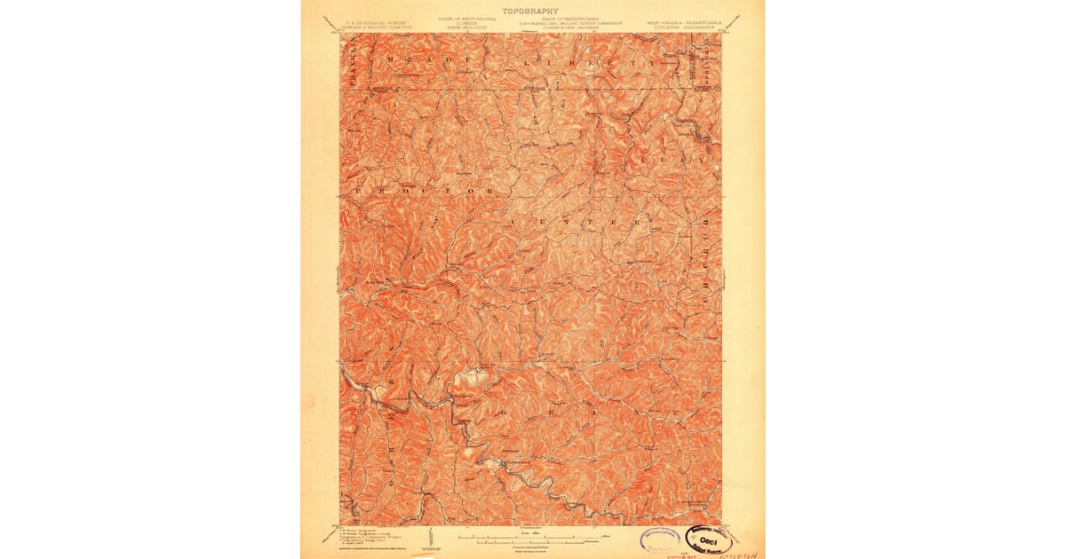 Old Maps of Tyler County, WV for Genealogy | Pastmaps