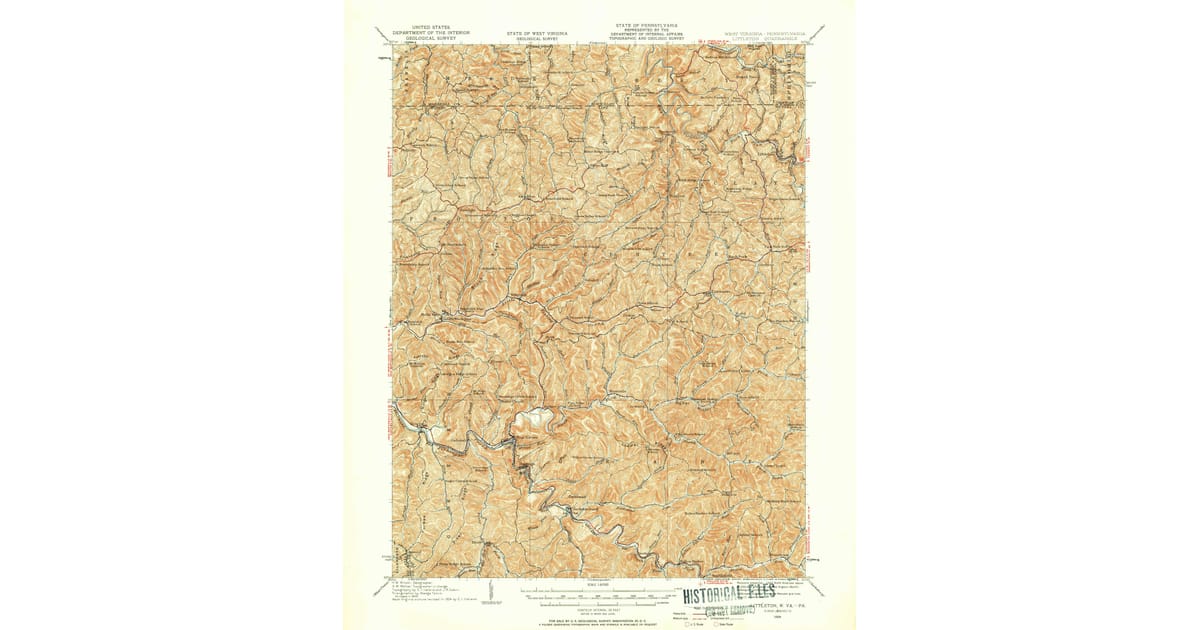 1924 Map of Littleton, WV — High-Res | Pastmaps