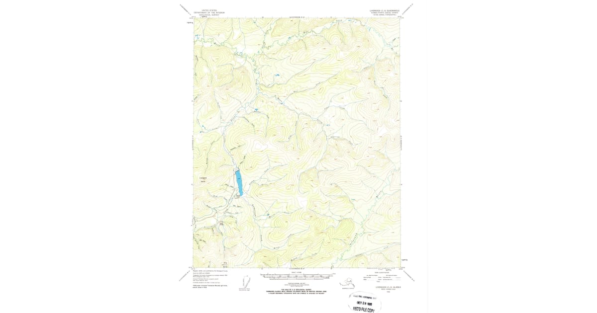 1954 Map of Livengood C-3, Yukon-Koyukuk Borough, AK — High-Res, 1957 ...