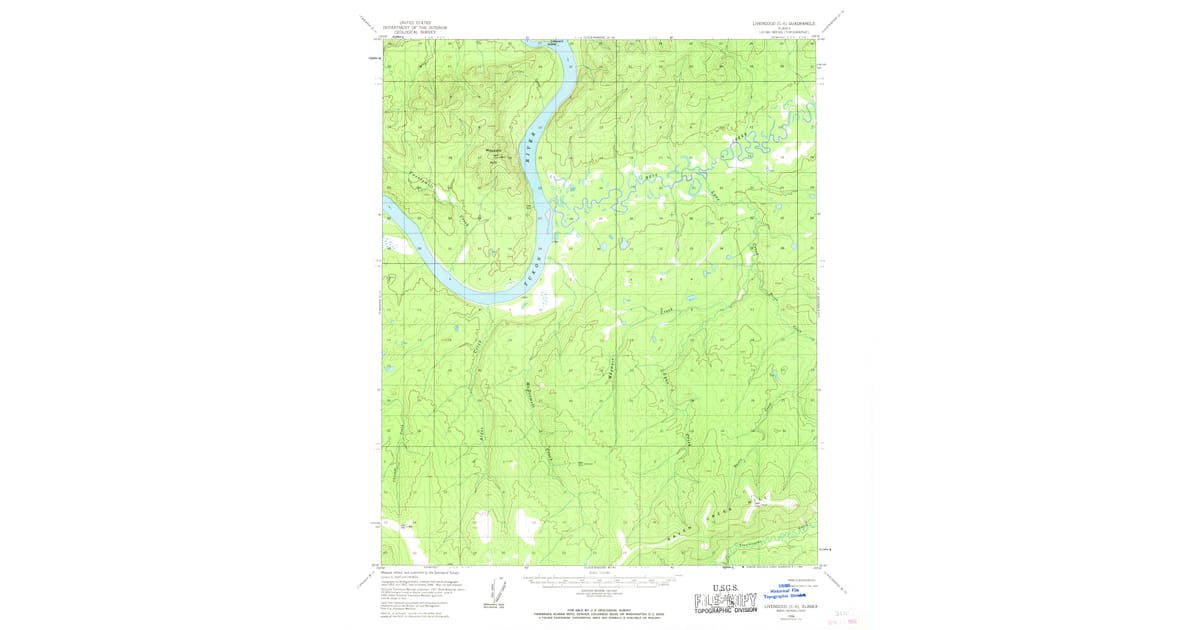 1956 Map of Livengood C-6, Yukon-Koyukuk Borough, AK — High-Res, 1968 ...