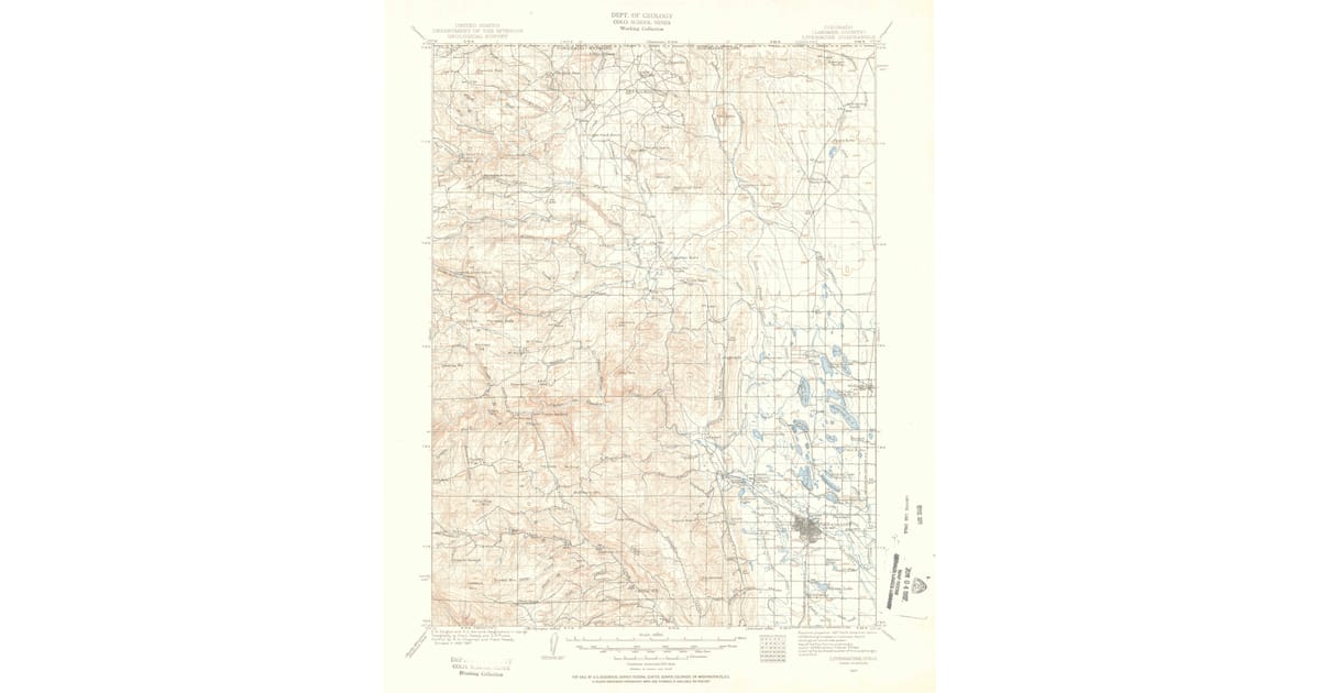 Old Maps of Red Feather Lakes, CO | Pastmaps