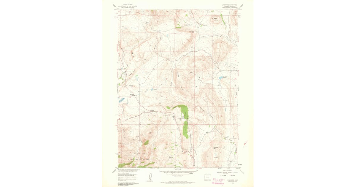 1960 Map of Livermore, Larimer County, CO — High-Res | Pastmaps