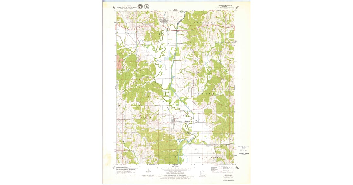 1979 Map of Livonia, MO — High-Res | Pastmaps