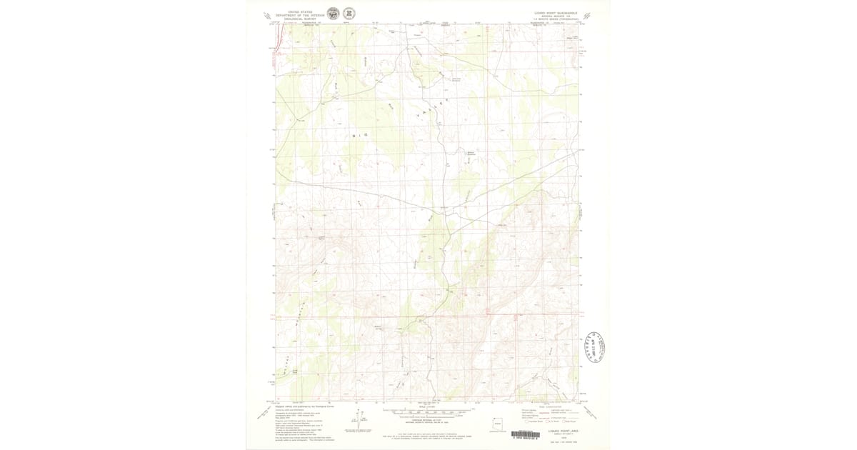 1979 Map of Lizard Point, Mohave County, AZ — High-Res | Pastmaps