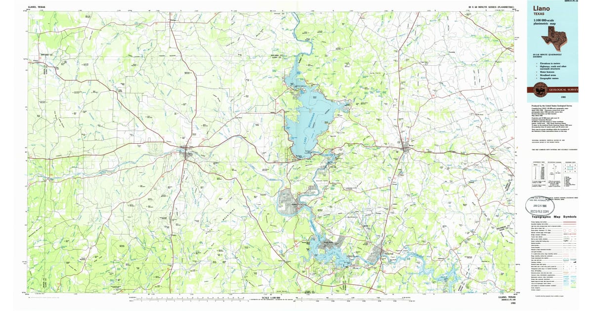 1980s Maps of Rocky Point, TX | Pastmaps