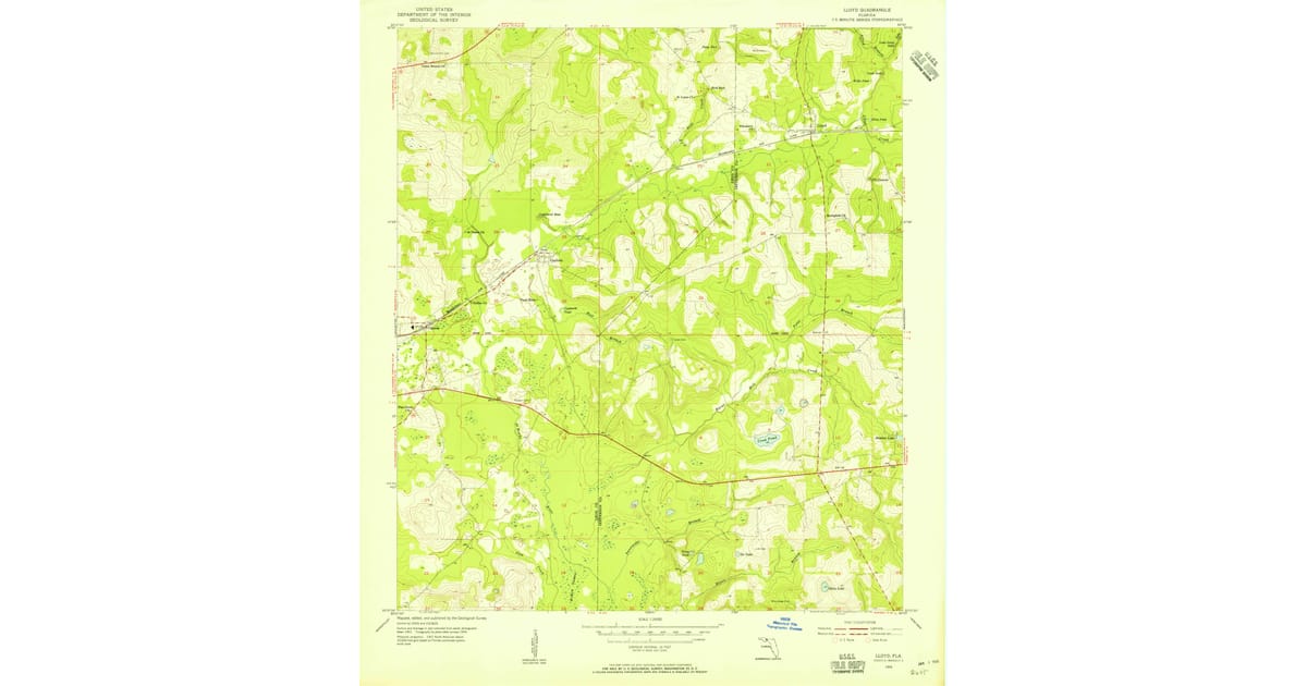 Old Maps of Jefferson County, FL for Genealogy | Pastmaps