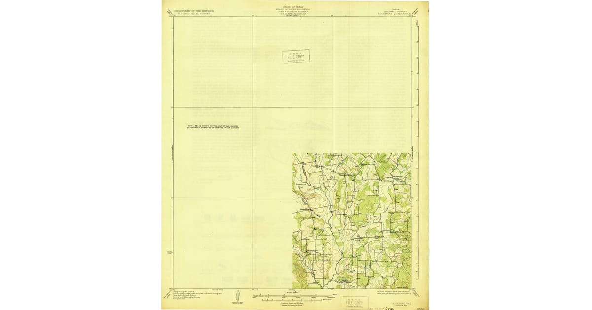 1930 Map of Lockhart, TX — High-Res | Pastmaps
