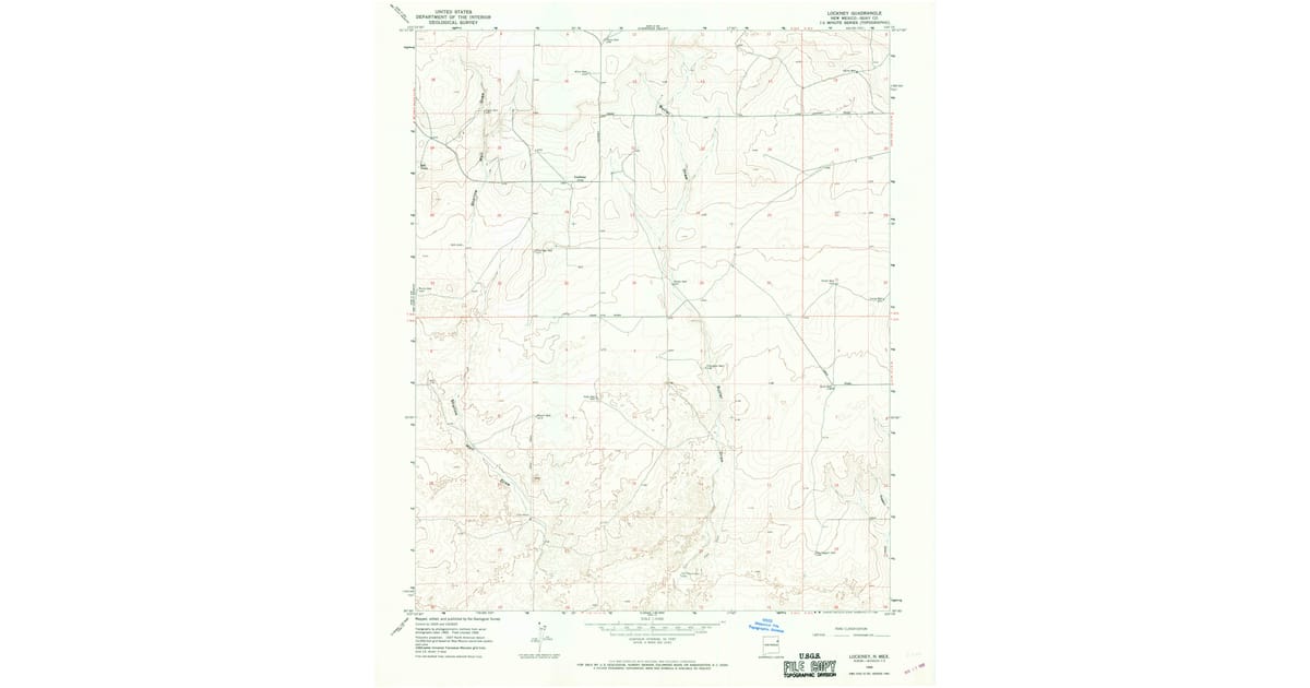 1966 Map of Lockney, Quay County, NM — High-Res | Pastmaps