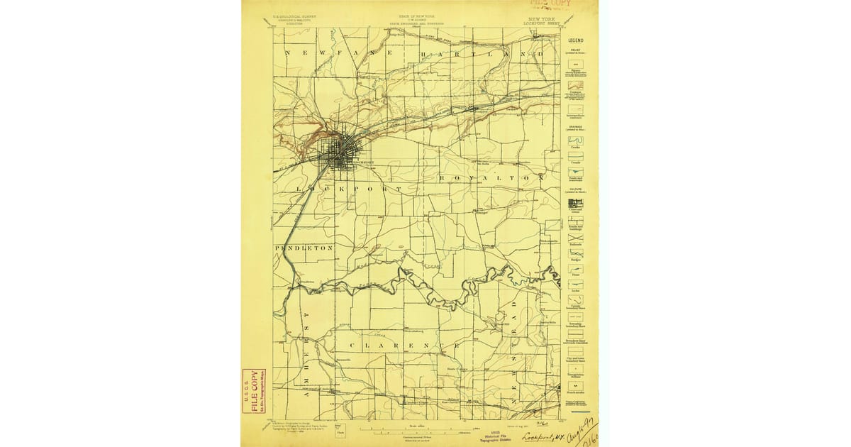 Old Maps of Lockport, NY | Pastmaps