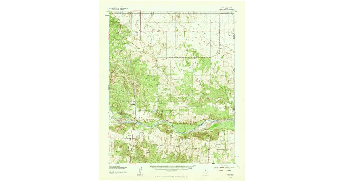 1960s Maps of Harmon County, OK | Pastmaps