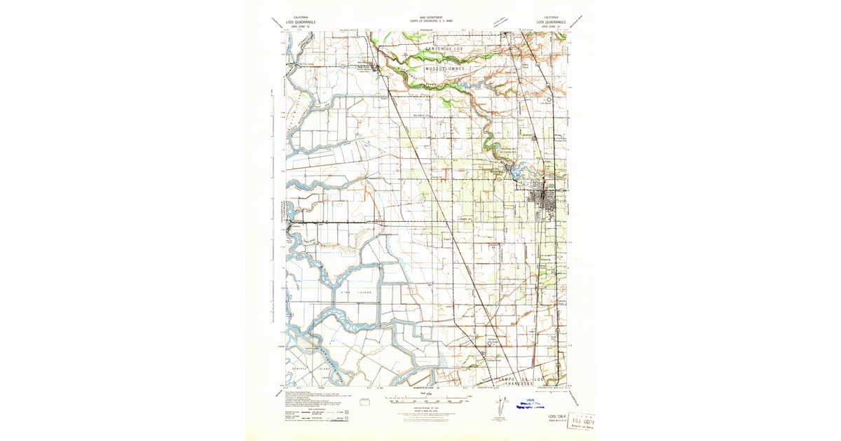 1942 Map of Lodi, CA — High-Res | Pastmaps