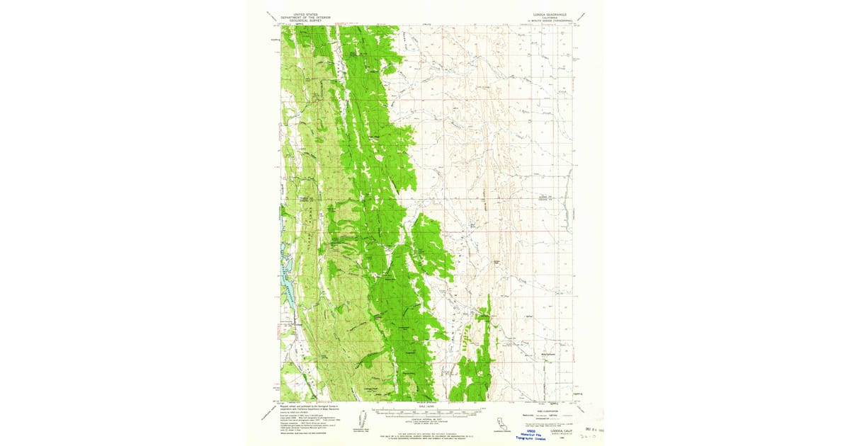 1960 Map of Lodoga, CA — High-Res | Pastmaps