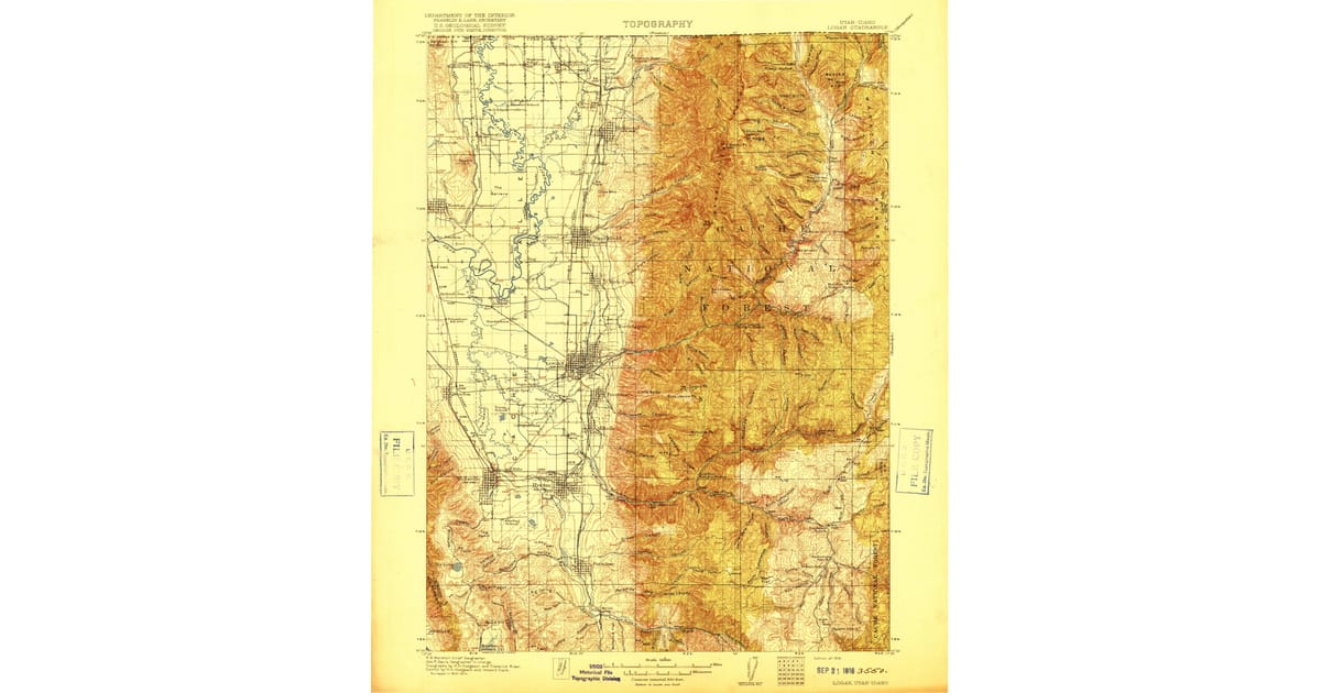 1916 Map of Logan, UT — High-Res | Pastmaps