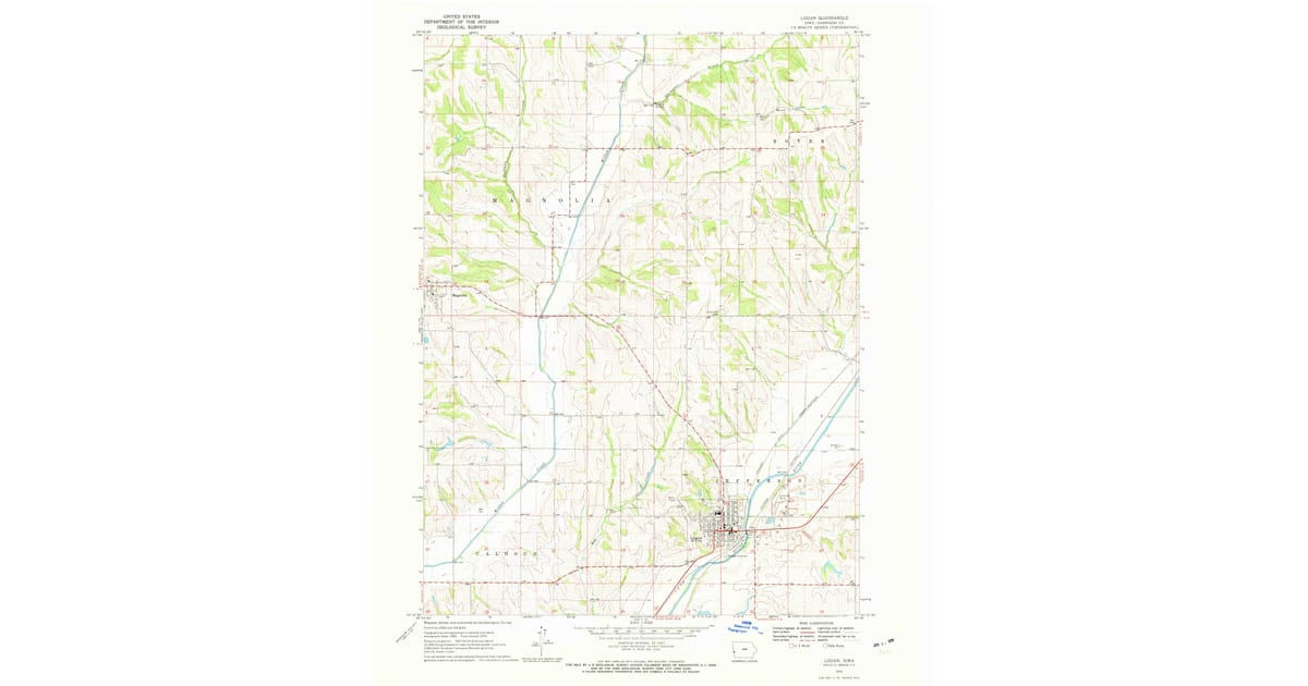 1970 Map of Logan, IA — High-Res | Pastmaps