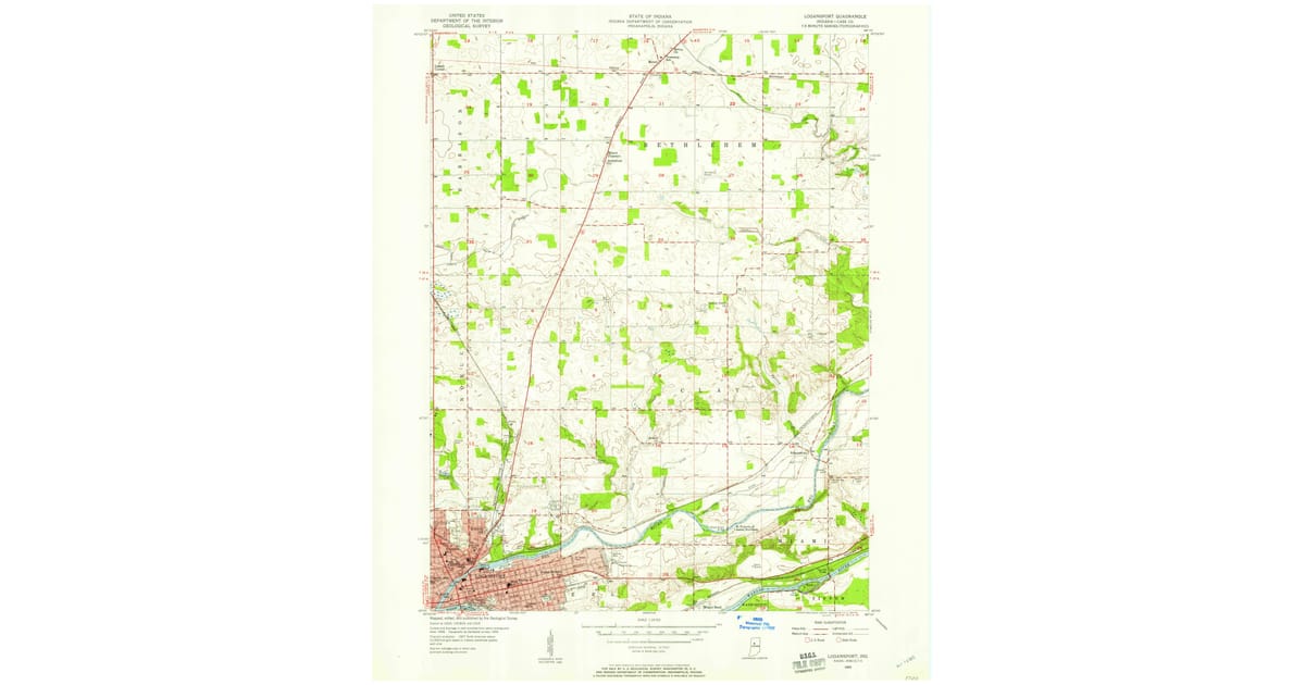 1955 Map of Logansport, IN — High-Res | Pastmaps