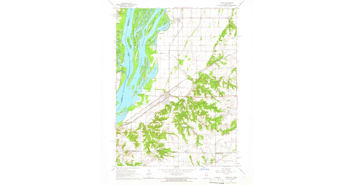 1964 Map of Lomax, IL — High-Res | Pastmaps